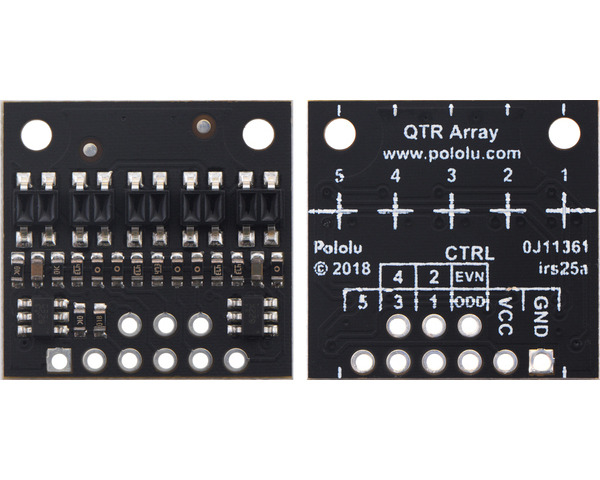 Pololu - QTR-HD-05A Reflectance Sensor Array: 5-Channel, 4mm Pitch ...