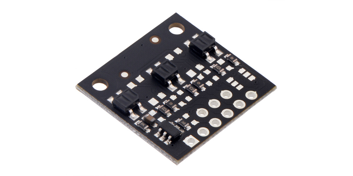 Pololu - QTR-MD-03A Reflectance Sensor Array: 3-Channel, 8mm Pitch ...