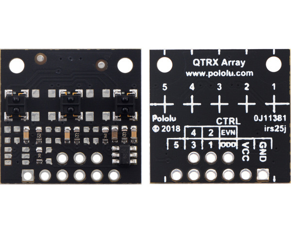 Pololu - QTRX-MD-03RC Reflectance Sensor Array: 3-Channel, 8mm Pitch ...