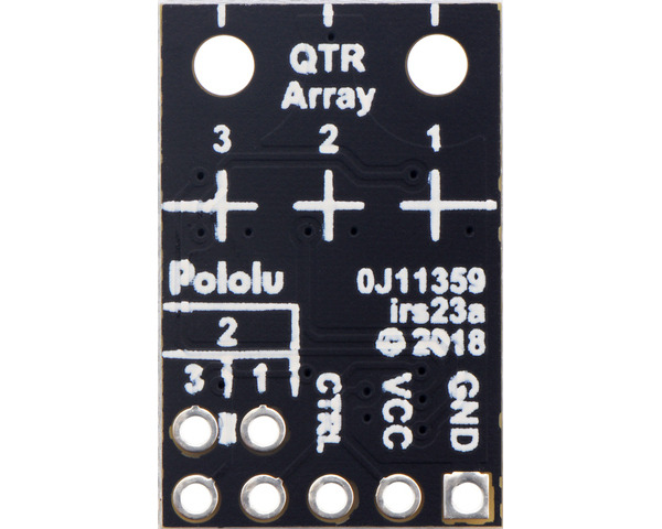 Pololu - QTR-HD-03A Reflectance Sensor Array: 3-Channel, 4mm Pitch ...