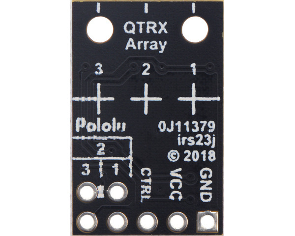 Pololu - QTRX-HD-03RC Reflectance Sensor Array: 3-Channel, 4mm Pitch ...