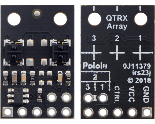 Pololu - QTRX-MD-02RC Reflectance Sensor Array: 2-Channel, 8mm Pitch ...