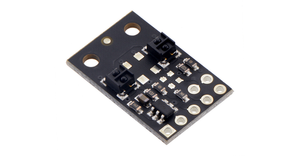 Pololu - QTRX-MD-02A Reflectance Sensor Array: 2-Channel, 8mm Pitch ...