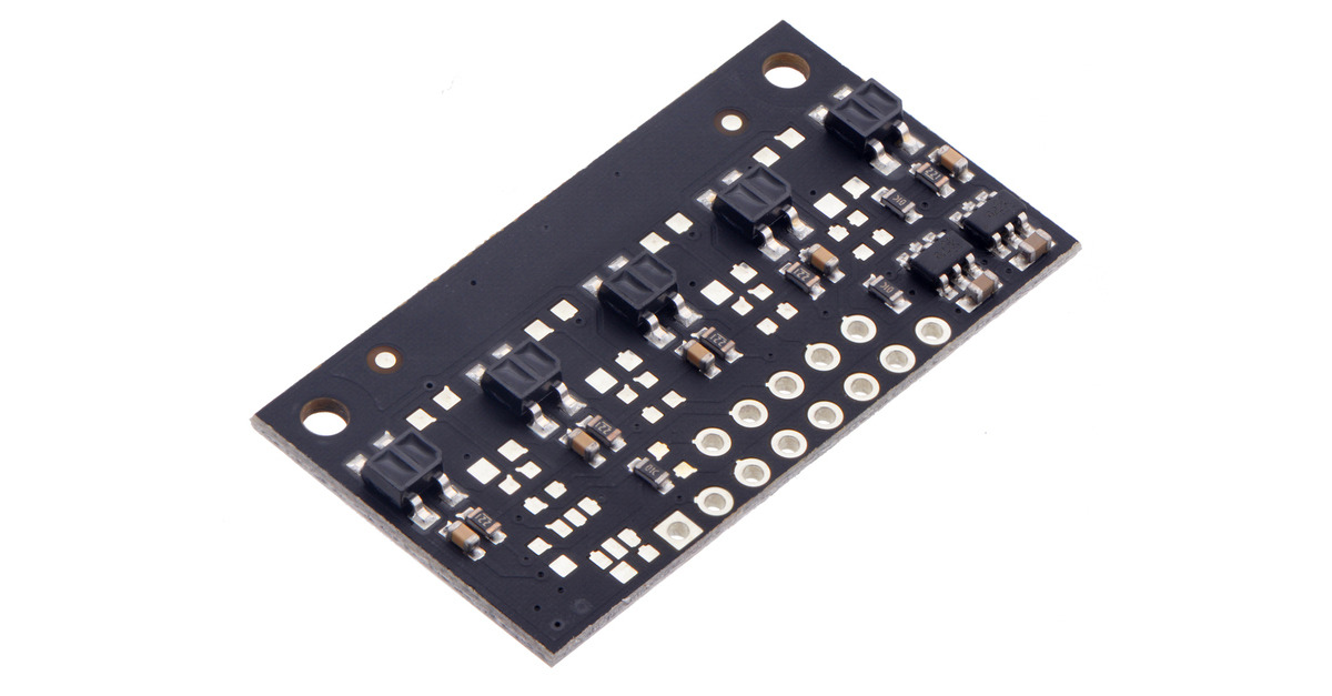 Pololu - QTR-MD-05RC Reflectance Sensor Array: 5-Channel, 8mm Pitch, RC ...