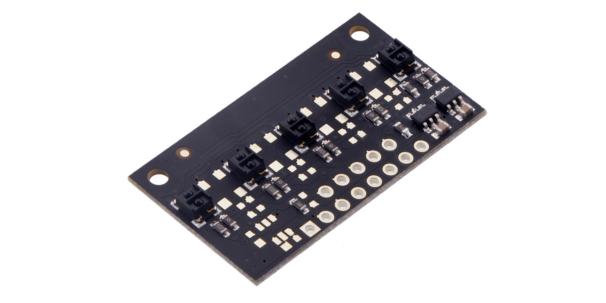 Pololu - QTRX-MD-05A Reflectance Sensor Array: 5-Channel, 8mm Pitch ...