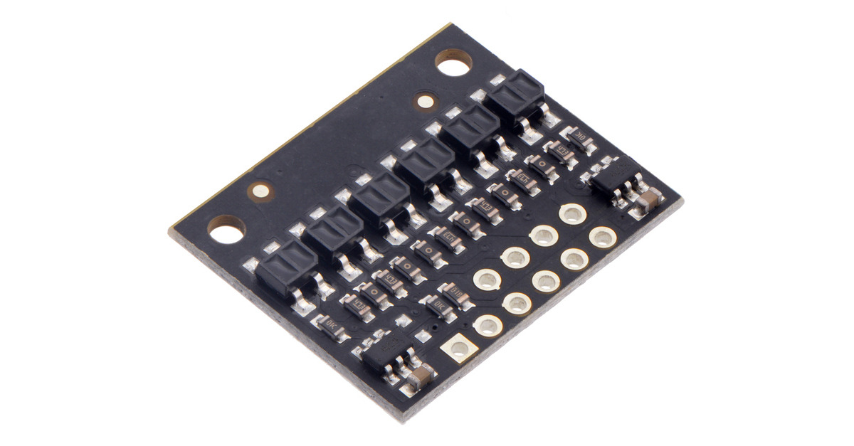 Pololu - QTR-HD-06A Reflectance Sensor Array: 6-Channel, 4mm Pitch ...