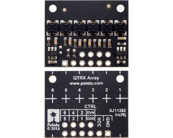 Pololu - QTRX-HD-06RC Reflectance Sensor Array: 6-Channel, 4mm Pitch ...