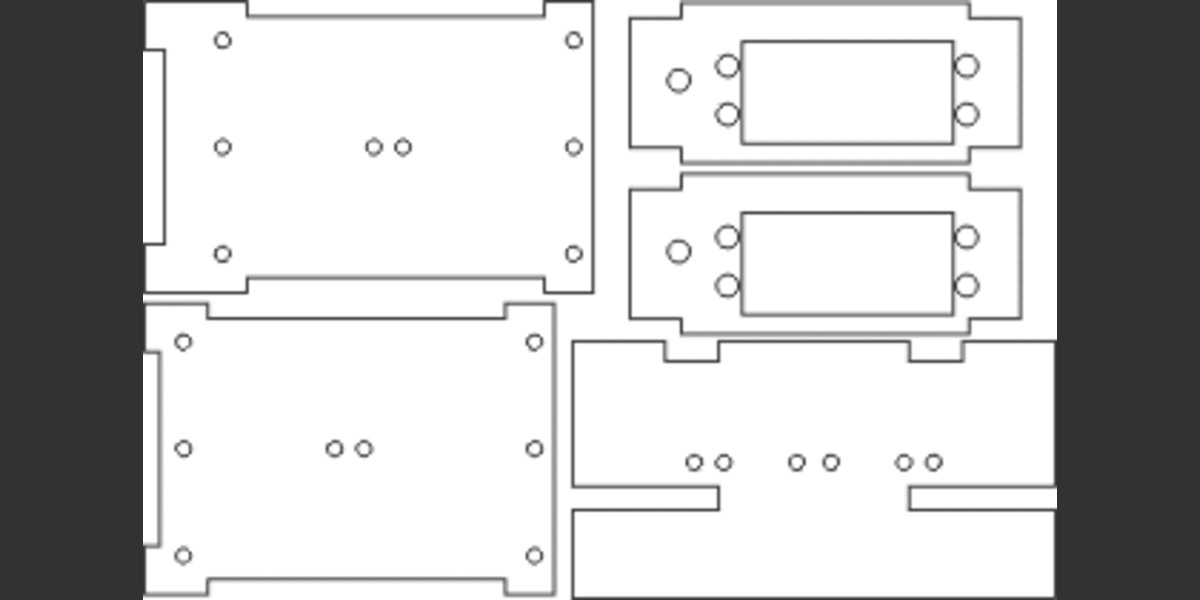 Pololu - CAD drawing for the laser-cut sumo robot.