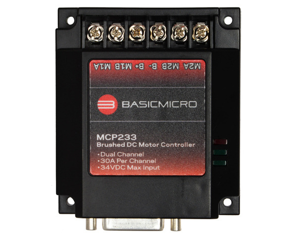 Pololu - MCP233 Dual 30A, 34VDC Advanced Motor Controller