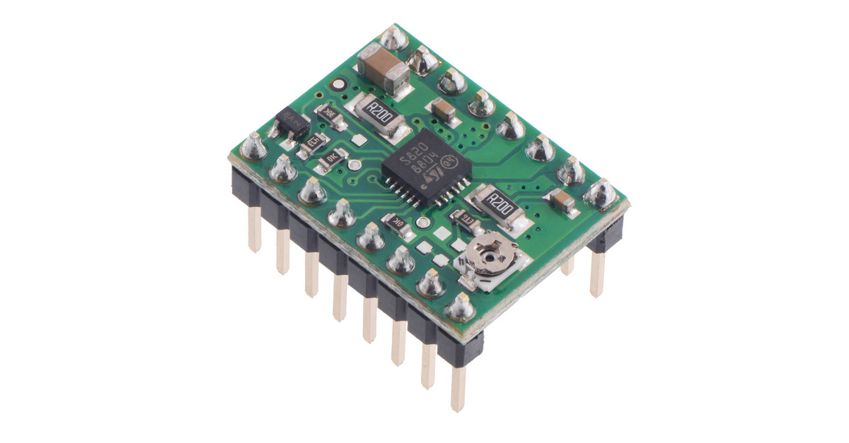 Pololu - STSPIN820 Stepper Motor Driver Carrier (Header Pins Soldered)