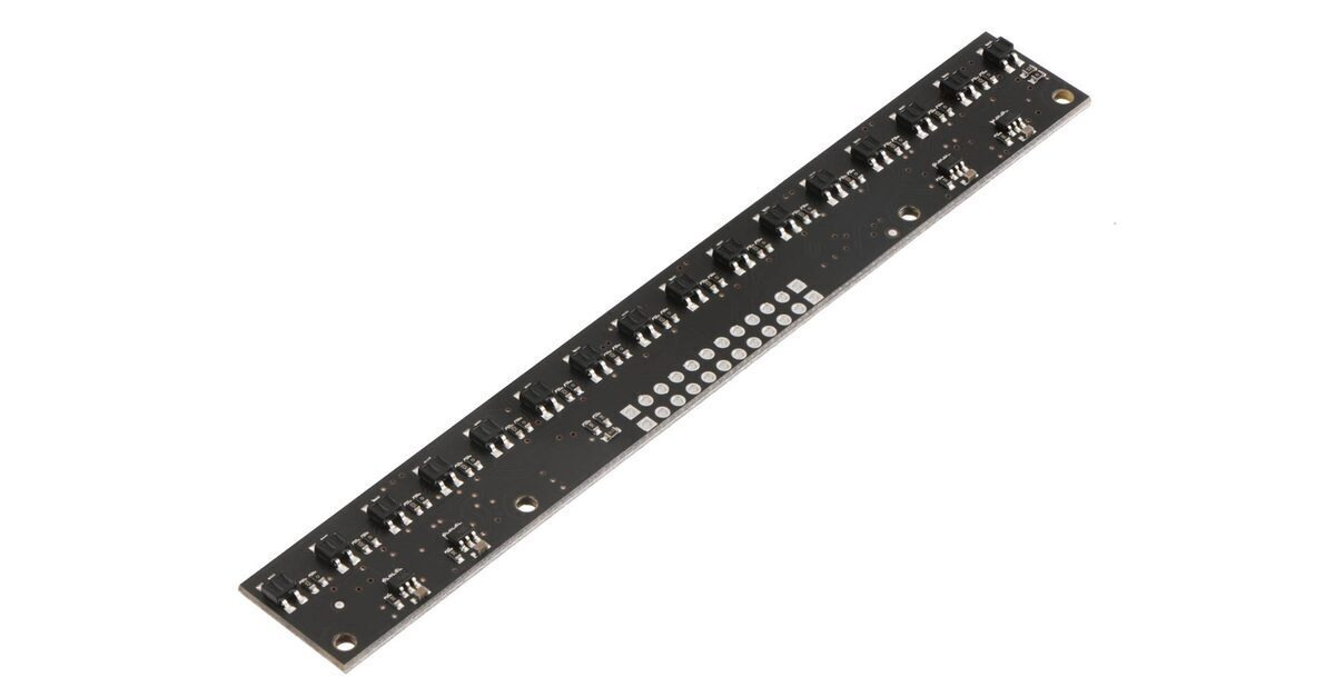 Pololu - QTR-MD-16A Reflectance Sensor Array: 16-Channel, 8mm Pitch, Analog Output