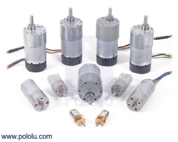 Pololu - 30:1 Metal Gearmotor 37Dx68L mm 12V with 64 CPR Encoder ...