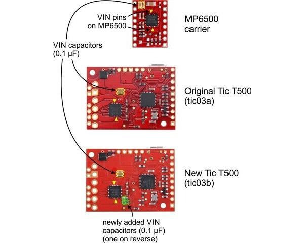 Pololu - New Tic T500 revision to address problem with missed steps