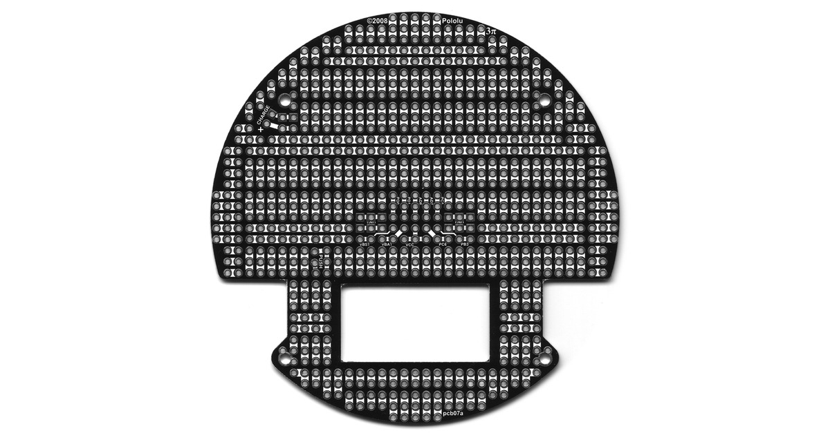 Pololu - 3pi Expansion Kit with Cutouts - Black