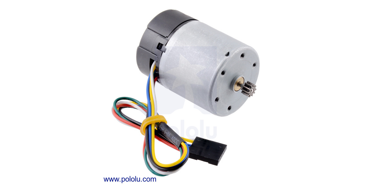 Pololu - 12V Motor with 64 CPR Encoder for 37D mm Metal Gearmotors (No ...