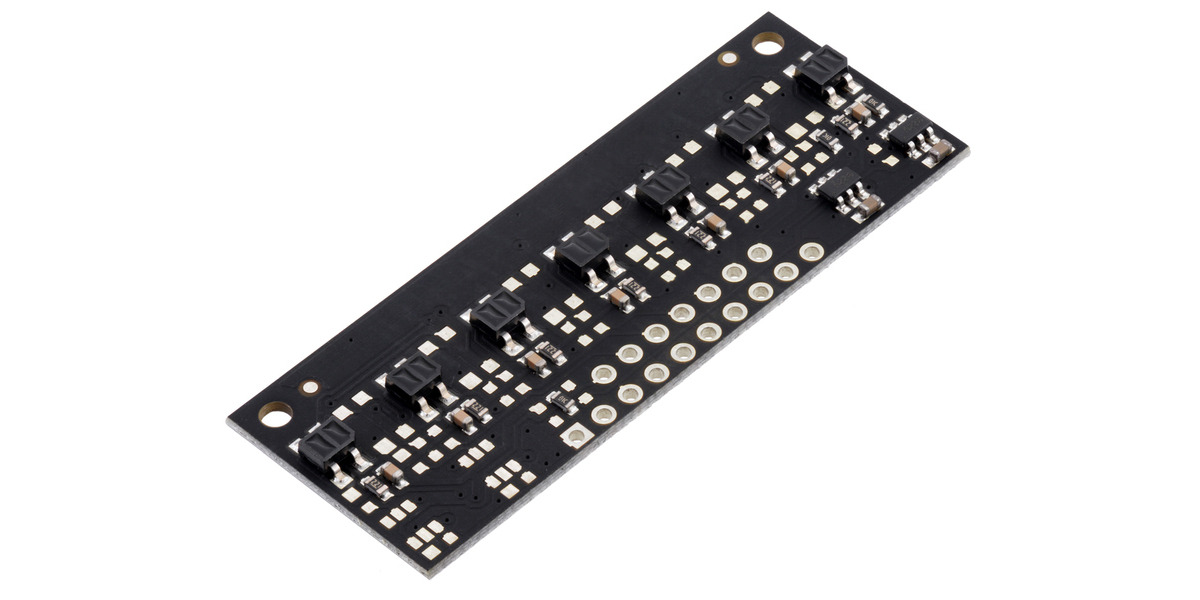 Pololu - QTR-MD-07RC Reflectance Sensor Array: 7-Channel, 8mm Pitch, RC ...